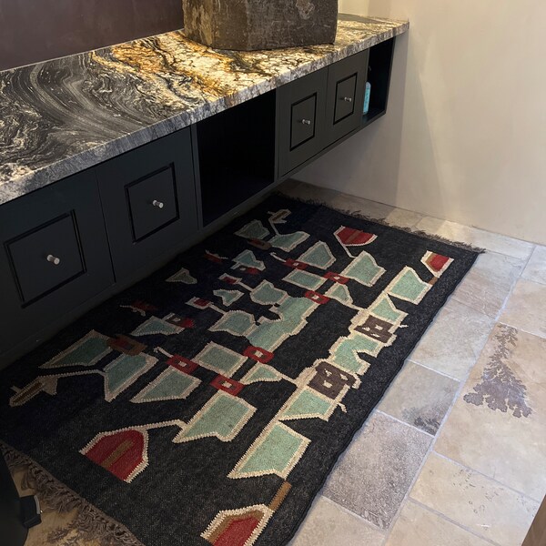 2x22 Ft Multi Designs Home Stairs Jute Runner Rug,custom Size Stairs ...