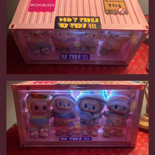 Anime Figure Display Case: Collectible Toy Storage With Steps - Etsy