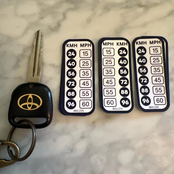 KMH to MPH Conversion Decal | 2 Styles + Multiple Colors | Free ...