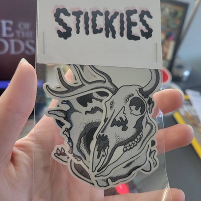 Bone Collection Stickies Sticker Pack Original, Black or Pastel - Etsy