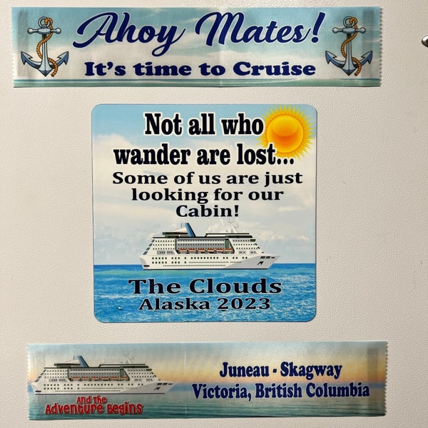 Cruise Ship Door Banner Birthday Banner That Can Be Customized With ...