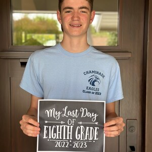 Last Day of Senior Year Sign Class of 2023 Sign Printable - Etsy