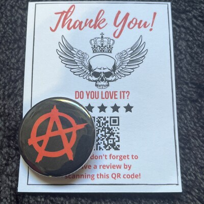 Punk Pins Pinback Punk Buttons Anarchy Anti-racist - Etsy