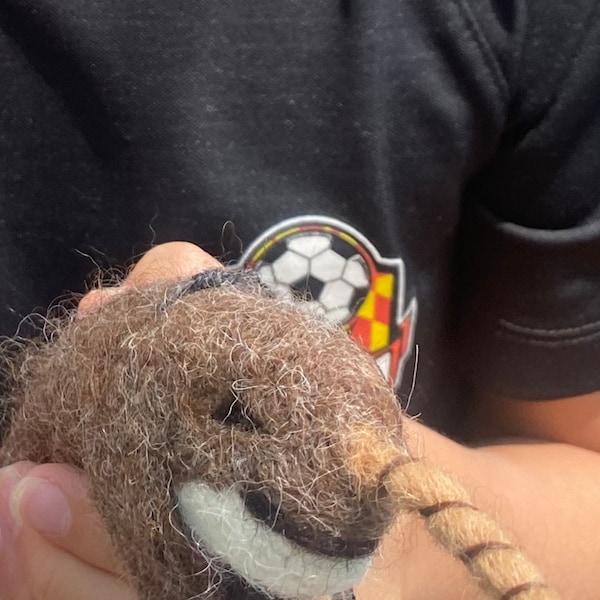 Wool & Alpaca Felted Einstein Mouse Ornament: Hand Crafted Peruvian ...