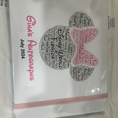 Personalised Balloons Autograph Book Disneyland or Disney World ...