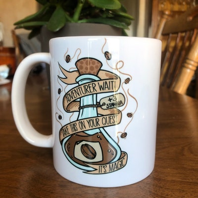Coffee Potion Mug Dnd Gift GM Dungeons & Dragons Dice DM Gift - Etsy