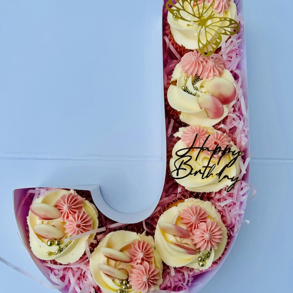 Bespoke Handmade Fillable Boxes in the Shape of a Letter or Number ...