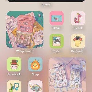 Wednesday Inspired Dark and Goth Icon Set for Ios and Android With ...