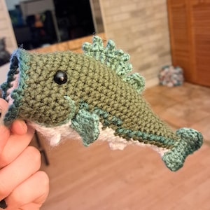 PDF Mini Largemouth Bass No-sew Amigurumi Crochet Pattern ...