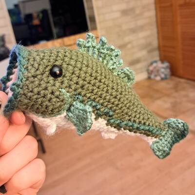 PDF Mini Largemouth Bass No-sew Amigurumi Crochet Pattern ...
