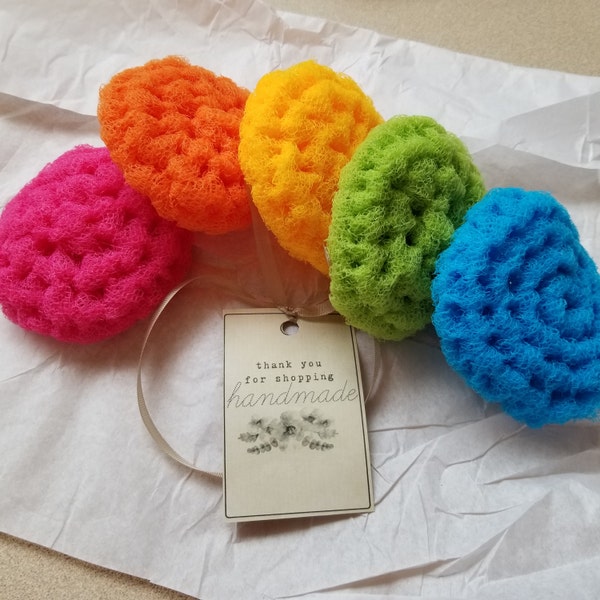 Set of 5 Nylon Net Scrubbies - Etsy