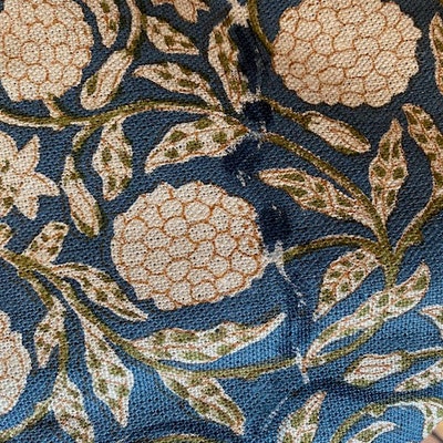 Thick Linen 58 Wide Indian Hand Block Floral Print, Windowpane, Hand ...