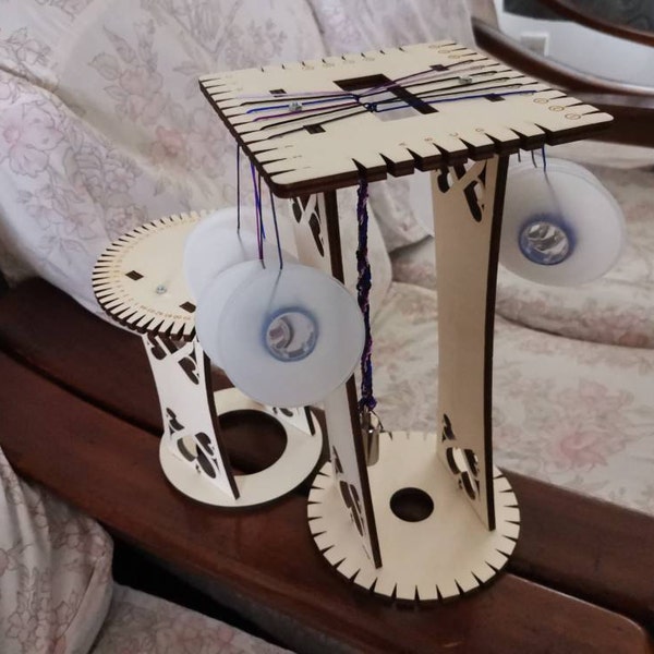 Tall & Standard Round Square FULL Kit Kumihimo Stand Holder Table Slot ...