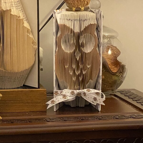 Owl Book Folding Pattern and Beginners Tutorial. Folded Book Art ...