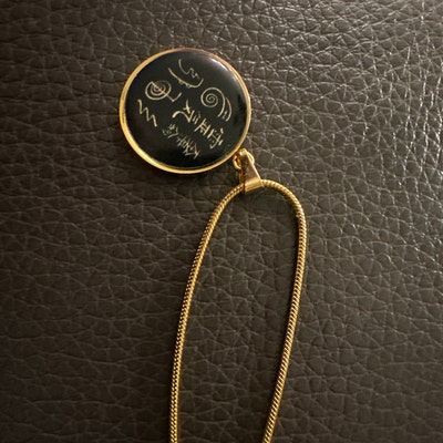 Archangel Raziel Sigil Necklace Angel Seal Pendant Jewelry Gold Silver ...