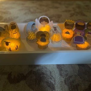 Nativity Tea Light Set, 11 Piece Craft Felt Perfect for Seniors or ...