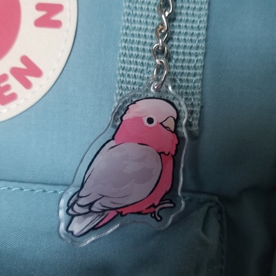 Galah / Rose-breasted Cockatoo Keychain - Etsy