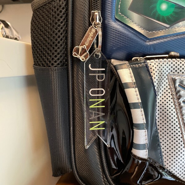 Engraved Bag Tag, Zipper Pulls, Back to School, ID Tag, Name Tag ...