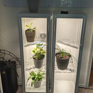 Milsbo Tall Set of 3 Sizes Shelves for IKEA Indoor Greenhouse Cabinet ...