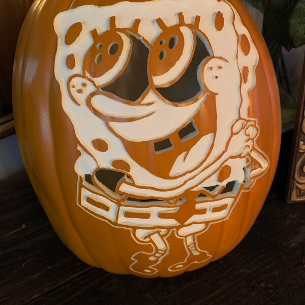 Hand Carved Bob From Beetlejuice on a Foam Pumpkin for Halloween ...
