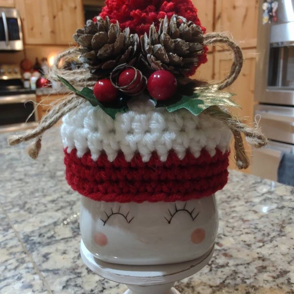 Winter Holly Marshmallow Mug Hat, Marshmallow Mug Topper, Christmas ...