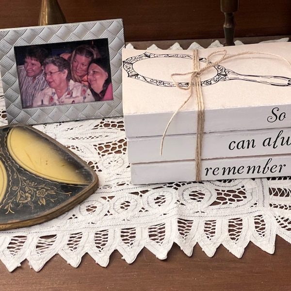 Custom Religious Wedding and Home Decor Stamped Book Stacks Biblical ...