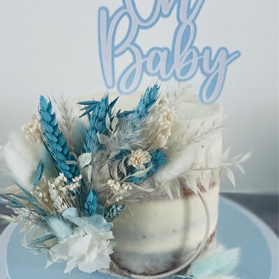 All Pink Bakers Box, Dried Flower Cake, Pink Dried Flower Cake - Etsy