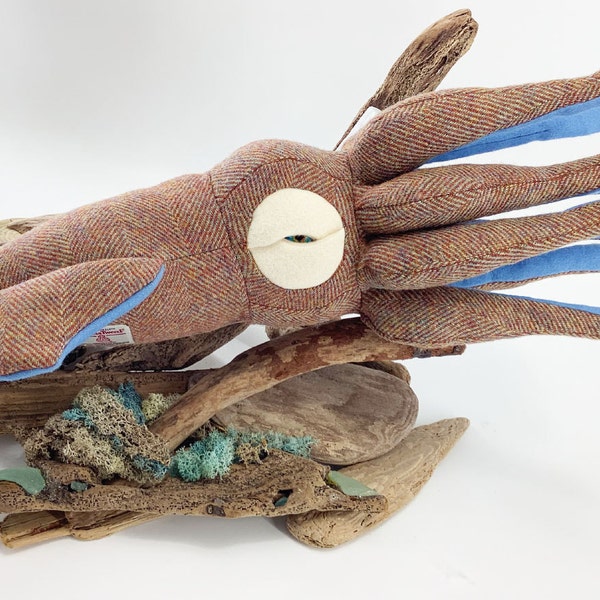 Squid Plush Pattern, Toy Sewing Pattern Squid, Soft Toy Sewing Pattern ...