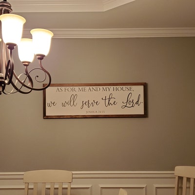 As for Me and My House Wood Sign-joshua 24 15 Sign-christian Gifts ...