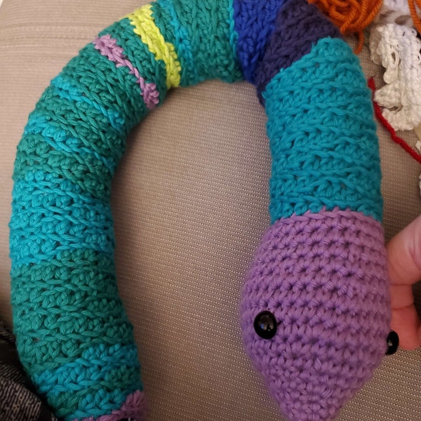 Kelvin the Temperature Snake Crochet Pattern | Easy Temperature Project ...