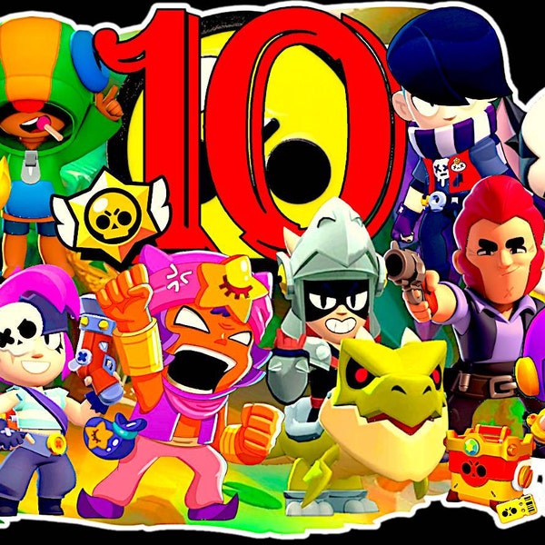 Topper, Brawl Stars, Topper for a Boy,topper for a Girl, Digtal File ...