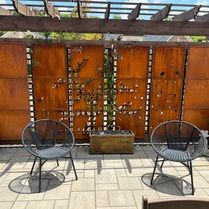 Outdoor Privacy Screens Circle Pattern Decorative Screens - Etsy