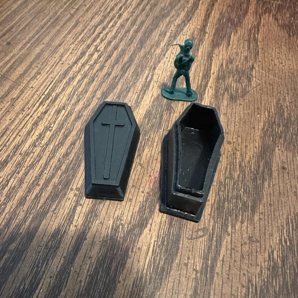 Miniature Coffin,tiny Casket,halloween Miniatures,dollhouse Halloween ...