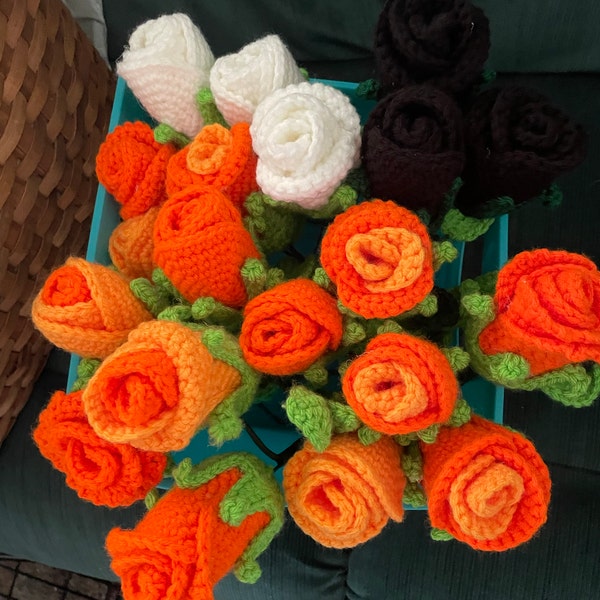 ROSES Crochet Pattern PDF. Crochet Flowers. Easy DIY Craft Instructions ...