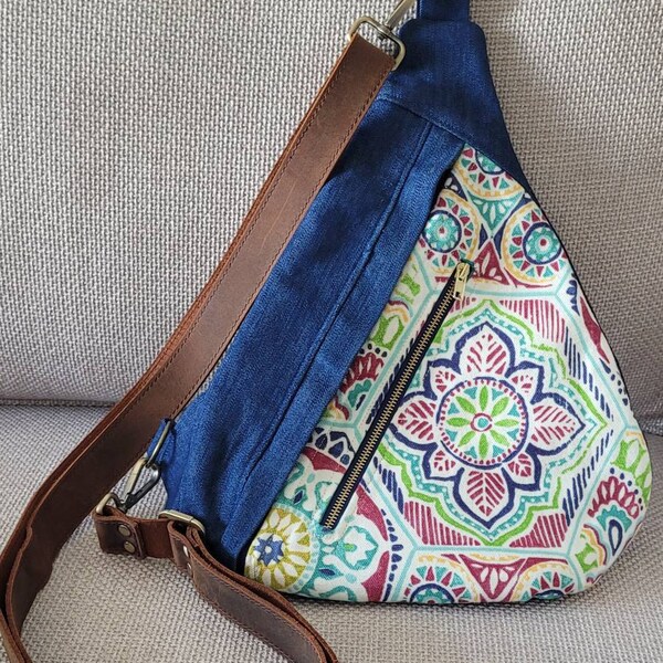 Finn Sling Bag SEWING PATTERN, Unisex Sling Bag Pattern, Mini Sling Bag ...