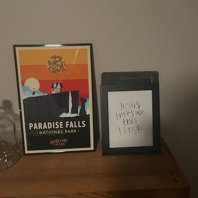 Paradise Falls Travel Poster, Disney UP Poster, Pixar UP Wall Art, UP ...