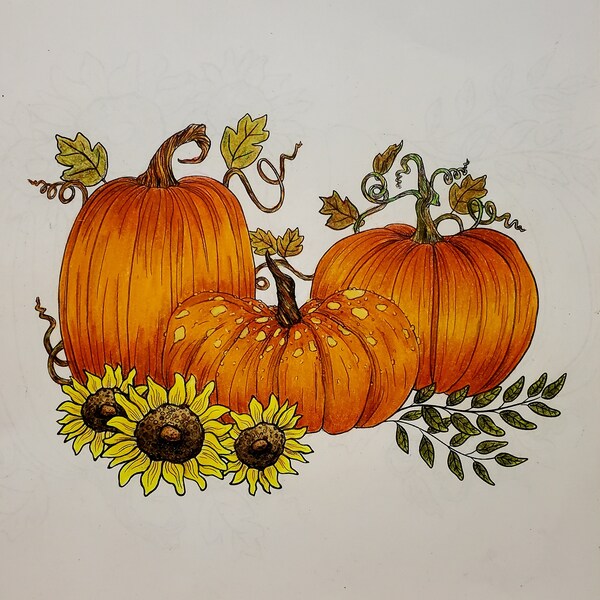 Fall Coloring Page, Pickup Truck Carrying Pumpkins, Farm Truck, Autumn ...