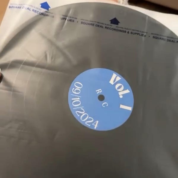 12 Vinyl Record Mixtape Two Sided, Black, Fully Custom Songs Your ...