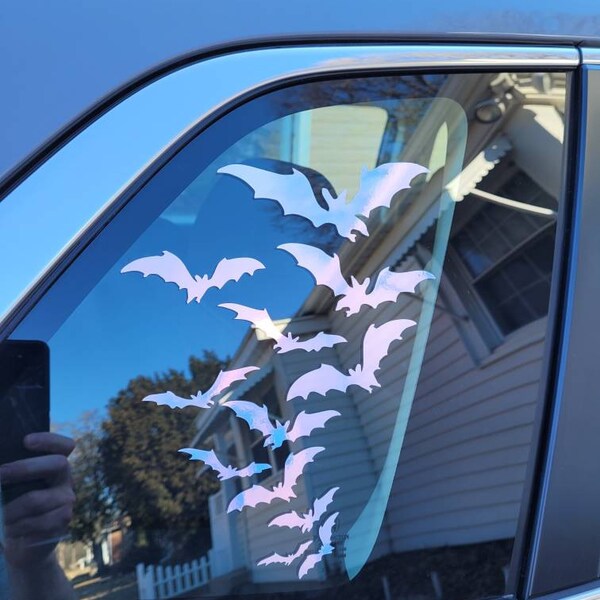 Bat Decal Bats Goth Car Accessories Spooky Bitch Goth Car Decor Goth ...