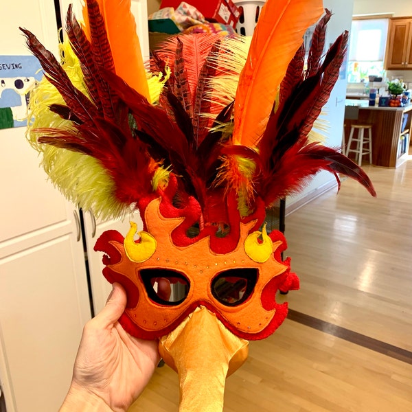 Fire Mask PDF Pattern - Etsy