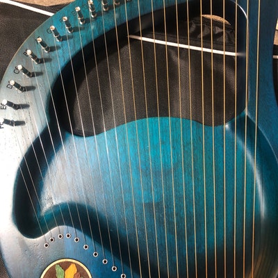 15 String Lyre Harp Crescent Moon Harp Easy-to-learn String Musical ...