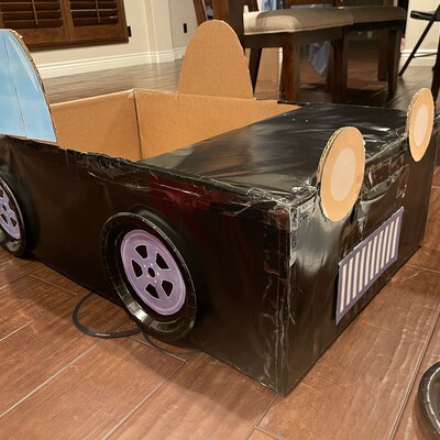 Movie Night Cardboard Box Car Template Cardboard Box Car Custom, Build ...