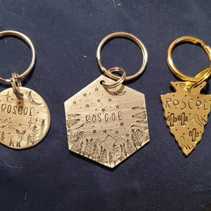 Howling Wolf Dog Tag Wolf Dog Tags Custom Dog Tags | Etsy