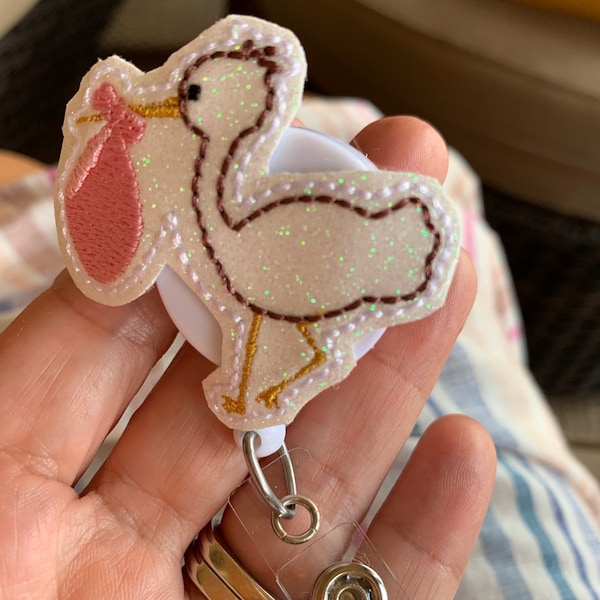 Stork Badge Reel-labor and Deliver Badge-labor & Delivery Nurse Gift ...