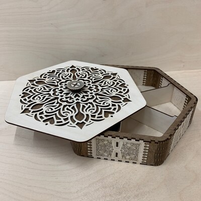 Wooden Box , Gift Box Laser Cut, Box Vector Plan, Plywood Box Laser ...