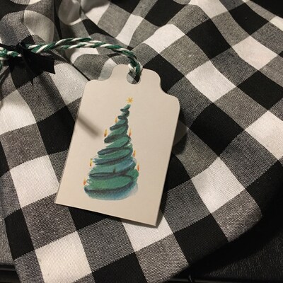 Winter Forest 1 ORIGINAL Watercolor Card Handmade - Etsy