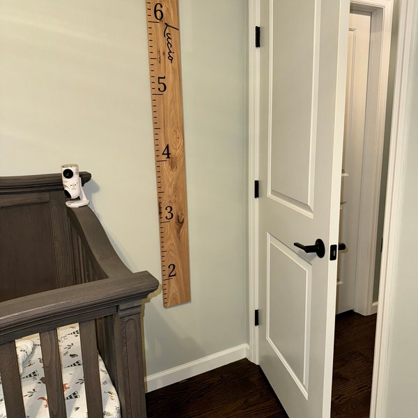 Hickory Growth Chart Ruler 3D, Wooden Measuring Stick for Kids, Giant ...