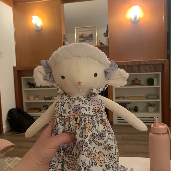 Lamb Sewing Pattern PDF - Make a Cloth Lamb Doll / Stuffed Animal Toy ...