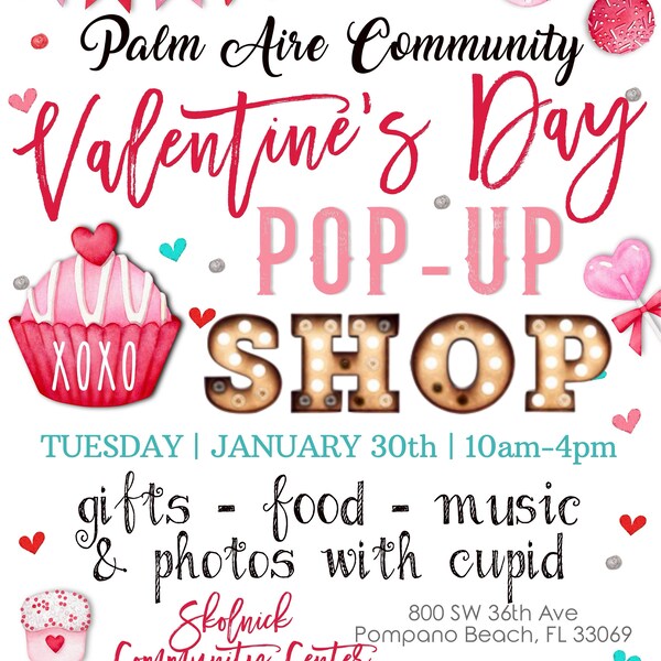 Editable Valentine's Day Pop up Shop Flyer (DIY Corjl) - Etsy