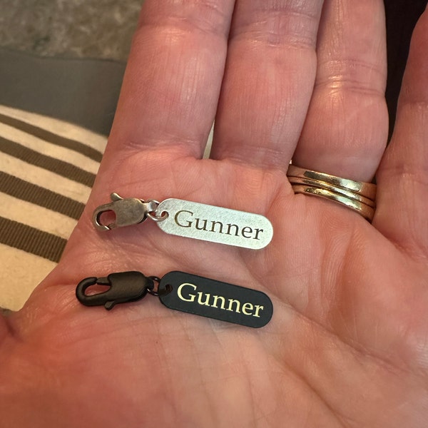 Custom Zipper Pull Name Tag , Personalized Accessories - Etsy